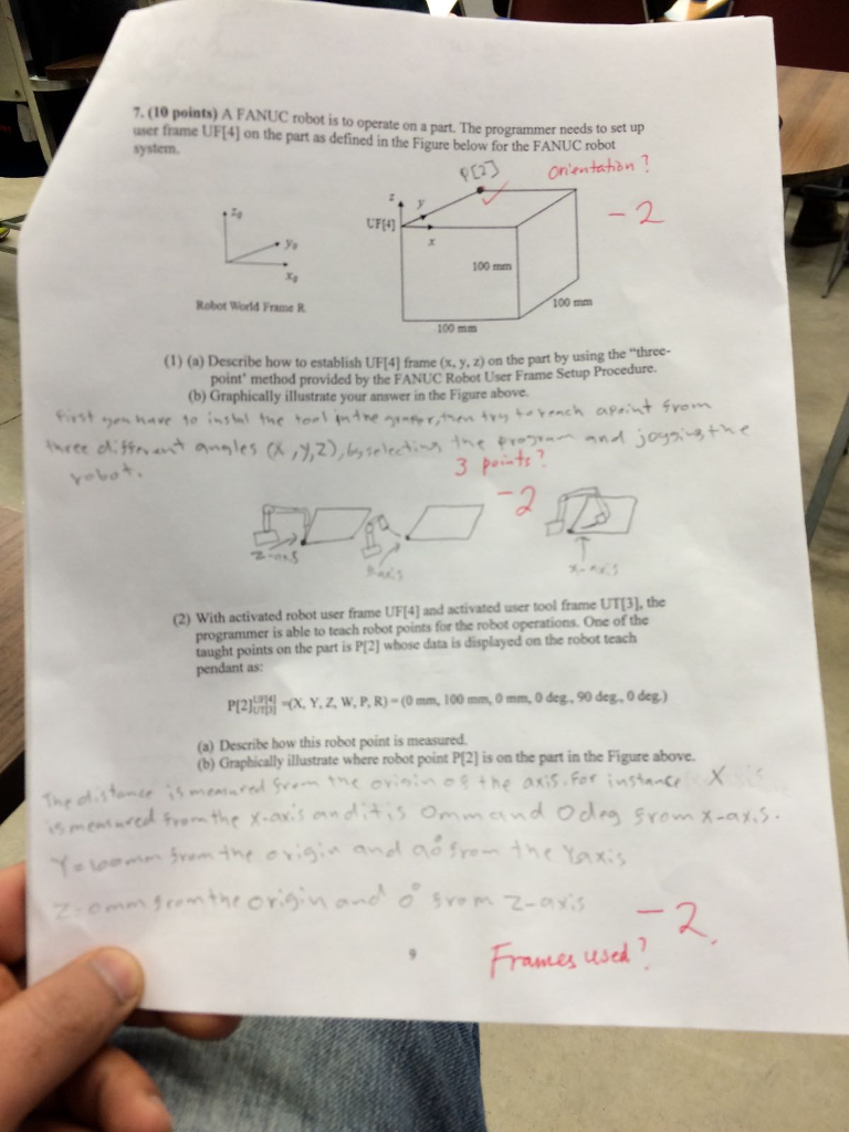 A FANUC robot is to operate on a apart. The | Chegg.com