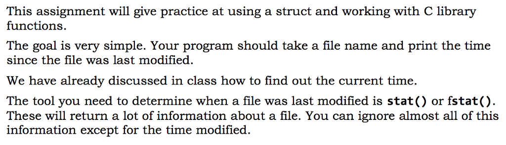 Solved This assignment will give practice at using a struct | Chegg.com
