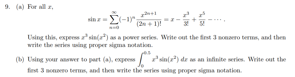 Solved Problem. Write out the first 3 nonzero terms, and | Chegg.com