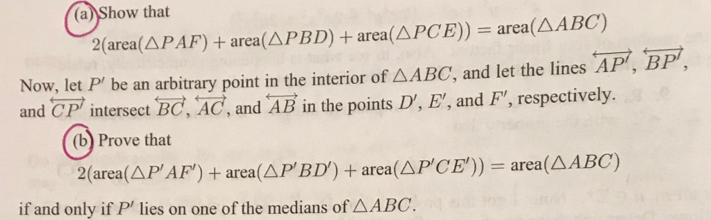 Solved +13) Consider an arbitrary triangle, ABC, and let D | Chegg.com