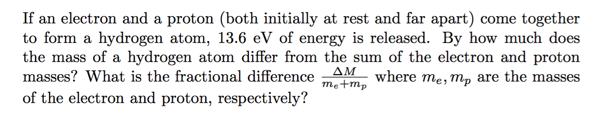 Solved If An Electron And A Proton Both Initially At Rest