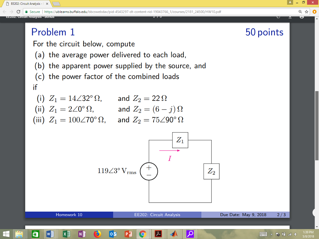 Solved EE202: Circuit Analysis -Fx ?-> C à Secure l | Chegg.com