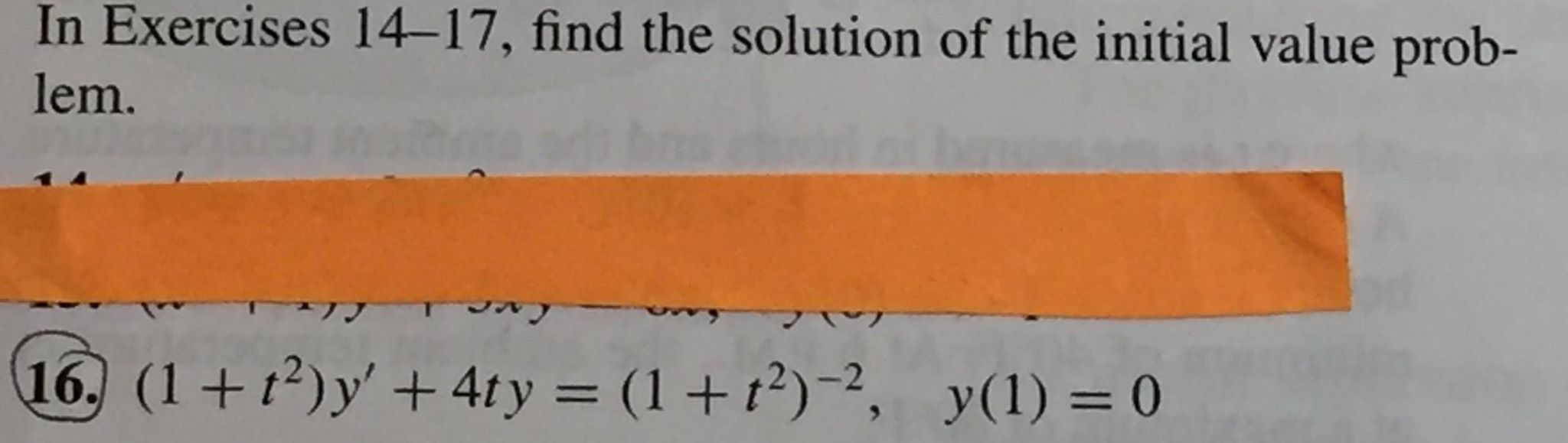 Solved In Exercises 14-17, find the solution of the initial | Chegg.com