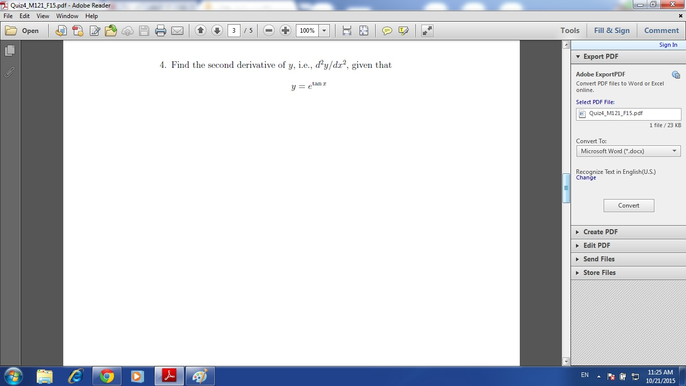Solved Find the second derivative of y, i.e., d^2y/dx^2, | Chegg.com