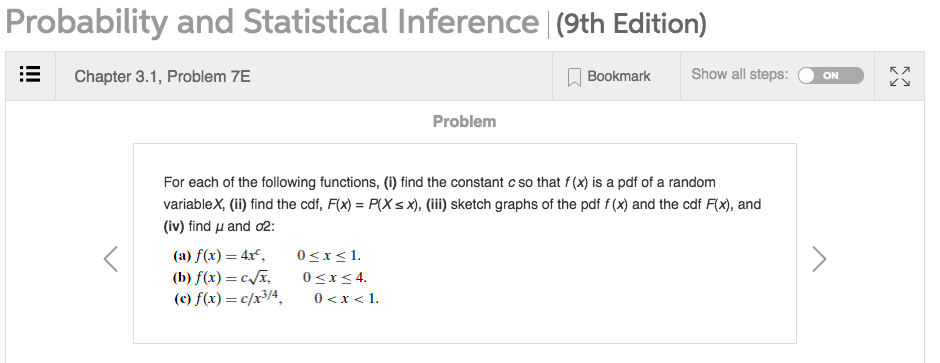 Solved For each of the following functions, find the | Chegg.com