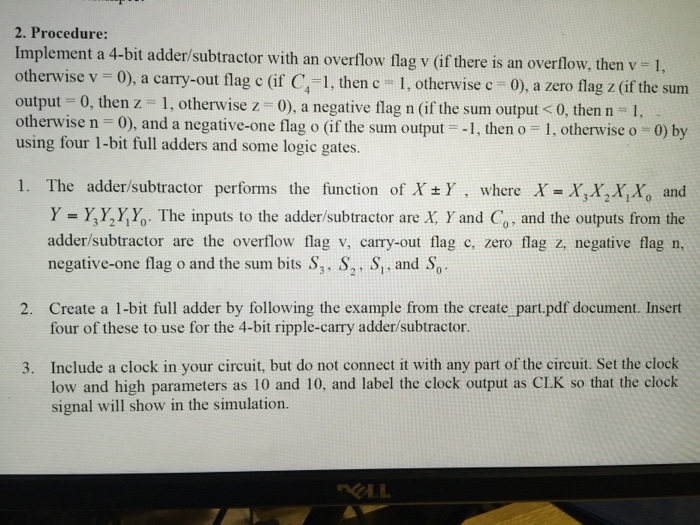 Solved Implement a twos-complement 4-bit ripplr-carry | Chegg.com