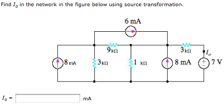 Solved Find I0 in the network in the figure below using | Chegg.com