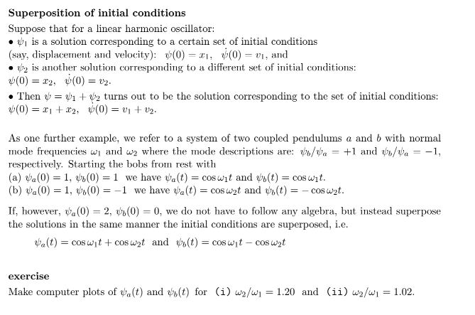 Solved Superposition principle and linearity An equation of | Chegg.com