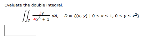 Solved: Evaluate The Double Integral. Double Integral_D 3y... | Chegg.com