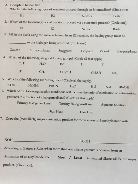 Solved A. Complete before lab: 1. Which of the following | Chegg.com