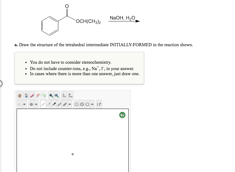 Solved NaOH, H2o OCH(CH3)2 a. Draw the structure of the | Chegg.com