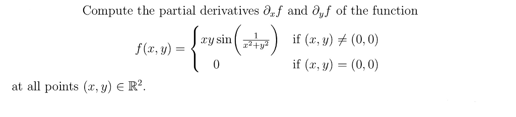 Solved Compute the partial derivatives partial | Chegg.com