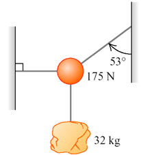 Solved Find the tension in the horizontal wire. Find the | Chegg.com