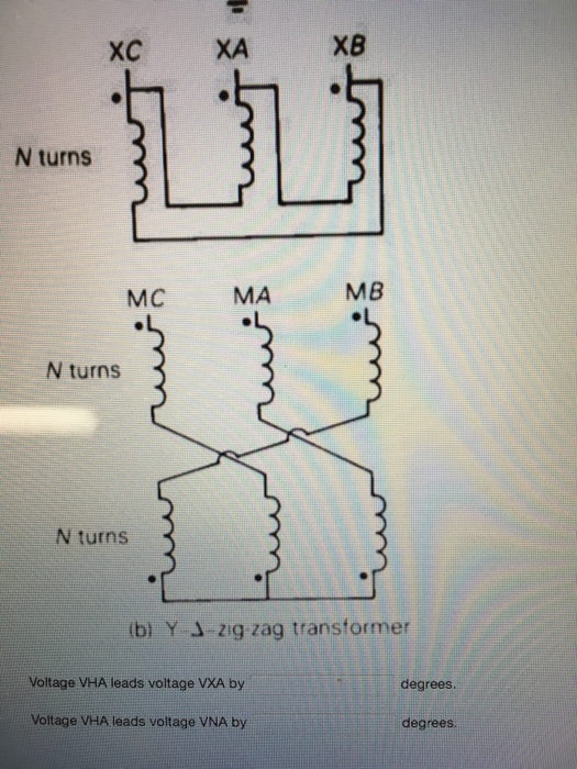 Solved Determine the positive-sequence phase shifts for the | Chegg.com