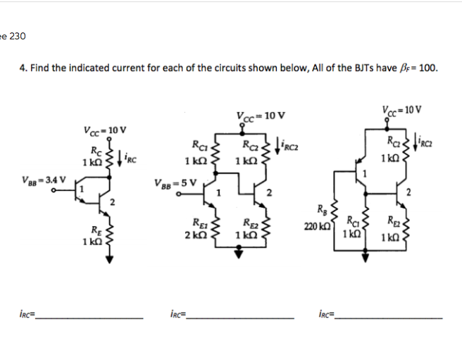Solved Find the indicated current for each of the circuits | Chegg.com