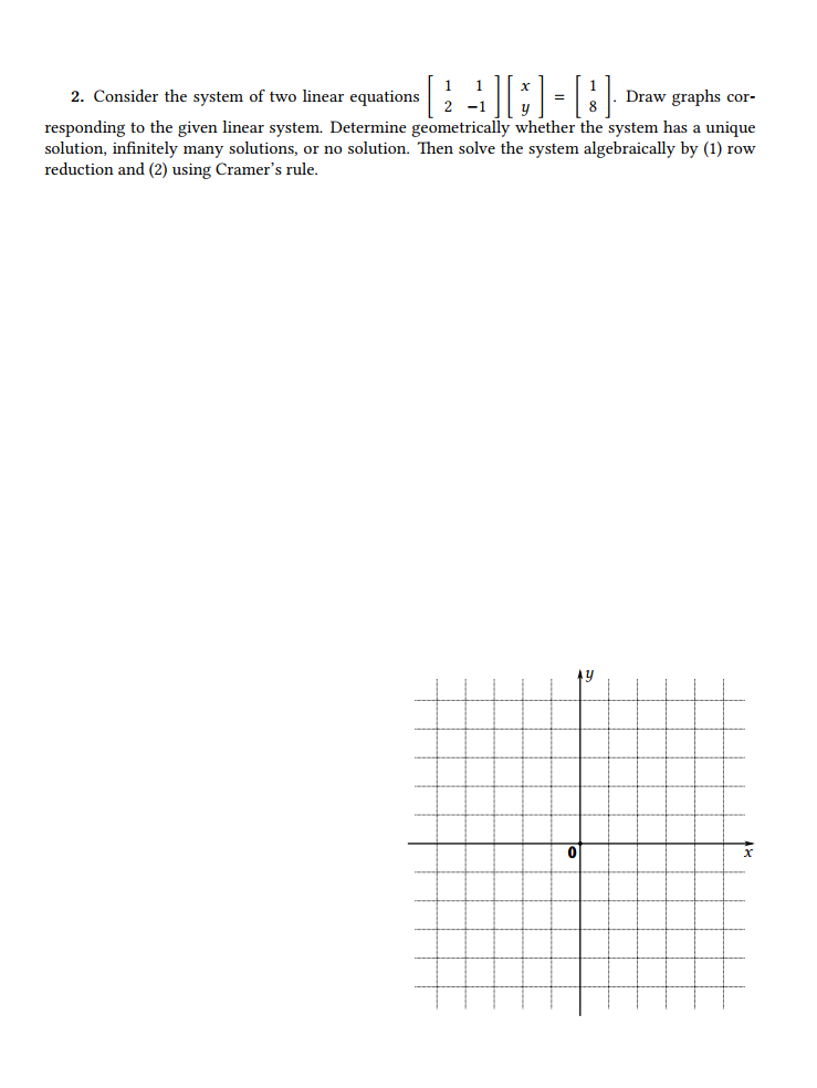 Solved 1 1Draw graphs cor- responding to the given linear | Chegg.com Solved 1 1Draw graphs cor- responding to the given linear | Chegg.com