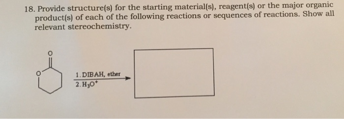 Solved Provide structure(s) for the starting material(s), | Chegg.com