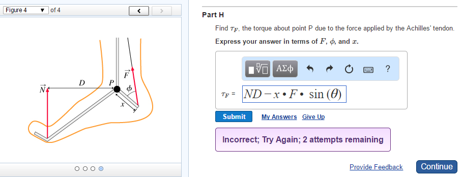 Solved Find T_F, the torque about point P due to the force | Chegg.com