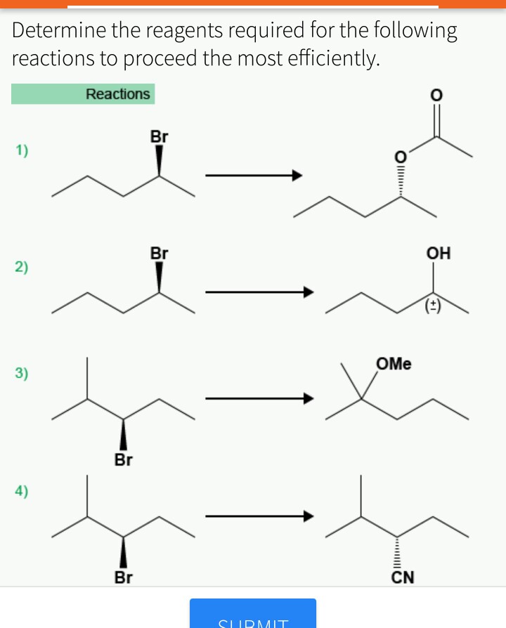 Solved Determine the reagents required for the following | Chegg.com