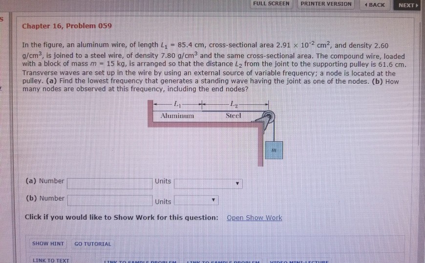 Solved FULL SCREEN | | PRINTER VERSION | | ?BACK NEXT | Chegg.com