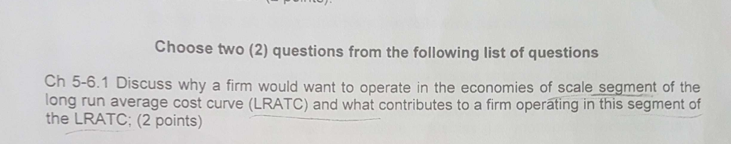 Solved Discuss why a firm would want to operate in the | Chegg.com