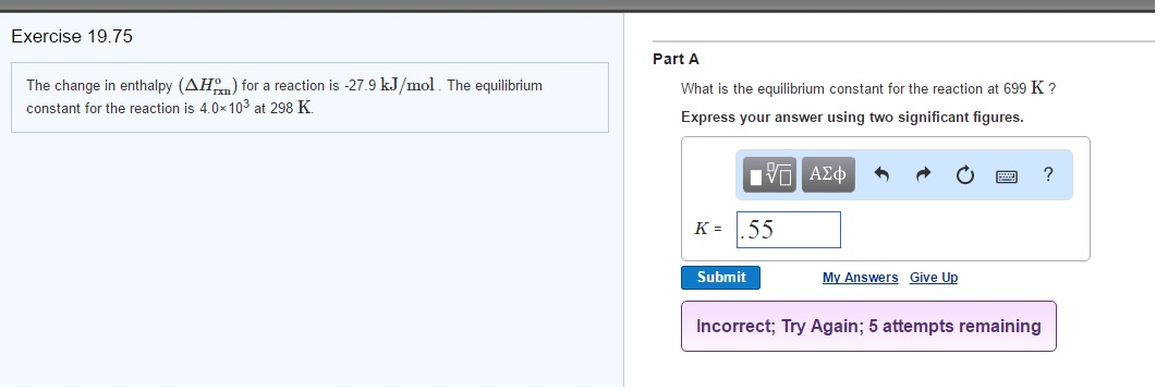 Solved The change in enthalpy (Delta H_rxn degree) for a | Chegg.com