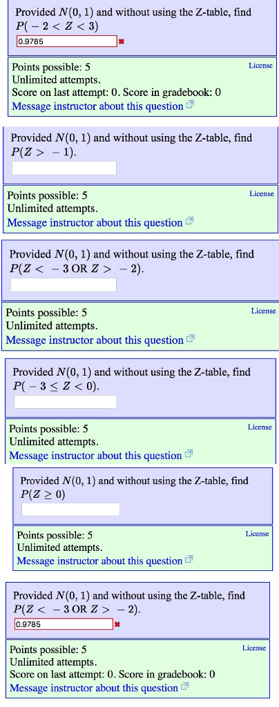 Solved Provided N(0, 1) and without using the Z-table, find | Chegg.com