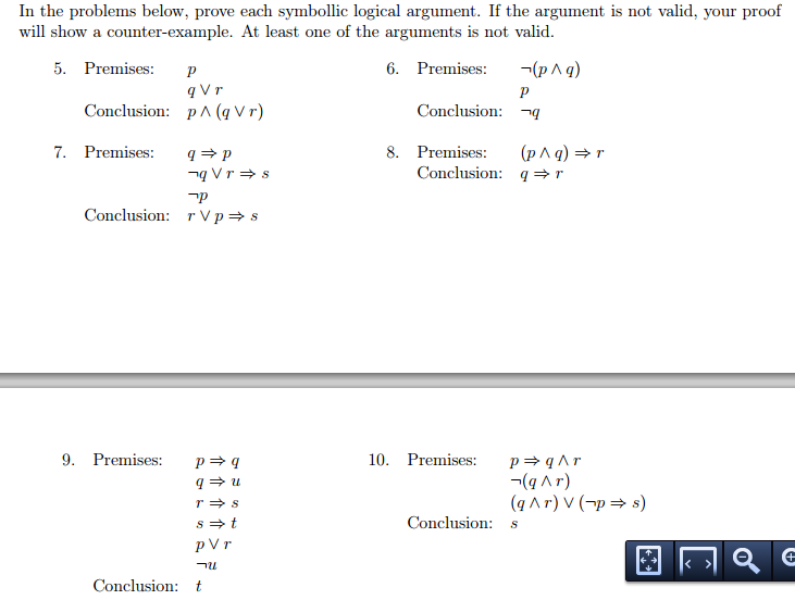Solved In the problems below, prove each symbollic logical | Chegg.com