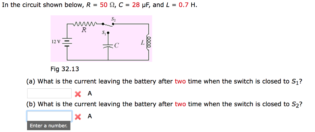 Solved In the circuit shown below, R = 50 Ohm, C = 28 mu F, | Chegg.com