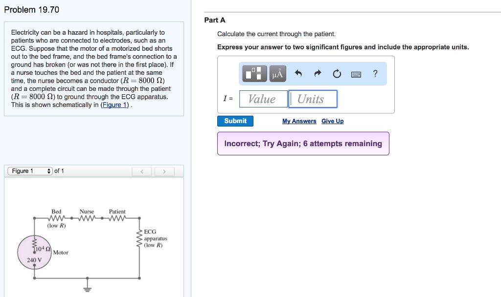 Solved Electricity can be a hazard in hospitals, | Chegg.com