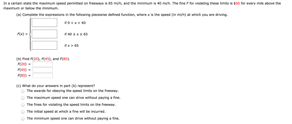 Minimum Speed