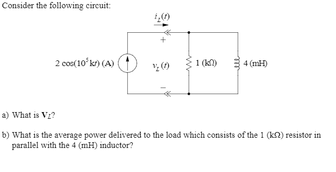 Solved Consider the following circuit: What is V_L? What | Chegg.com