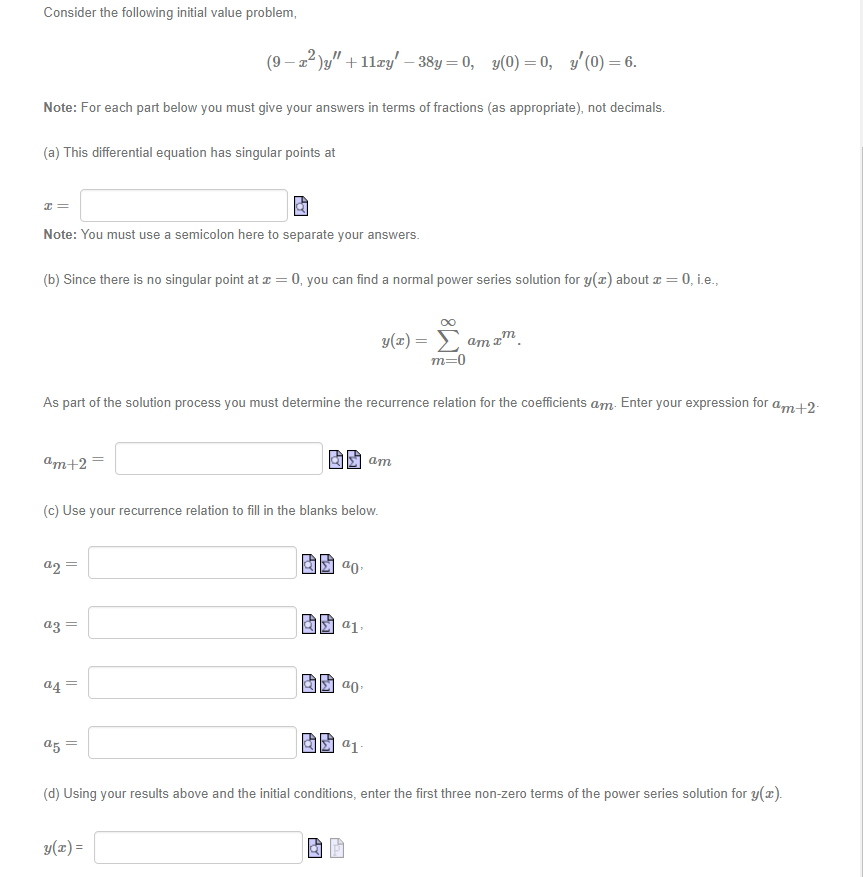 Solved Consider the following initial value problem | Chegg.com