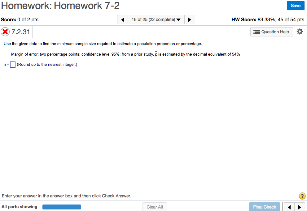 Solved Homework: Homework 7-2 Score: 0 of 2 pts X7.2.31 Save | Chegg.com