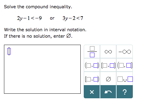 Solved Solve the compound inequality Write the solution in | Chegg.com