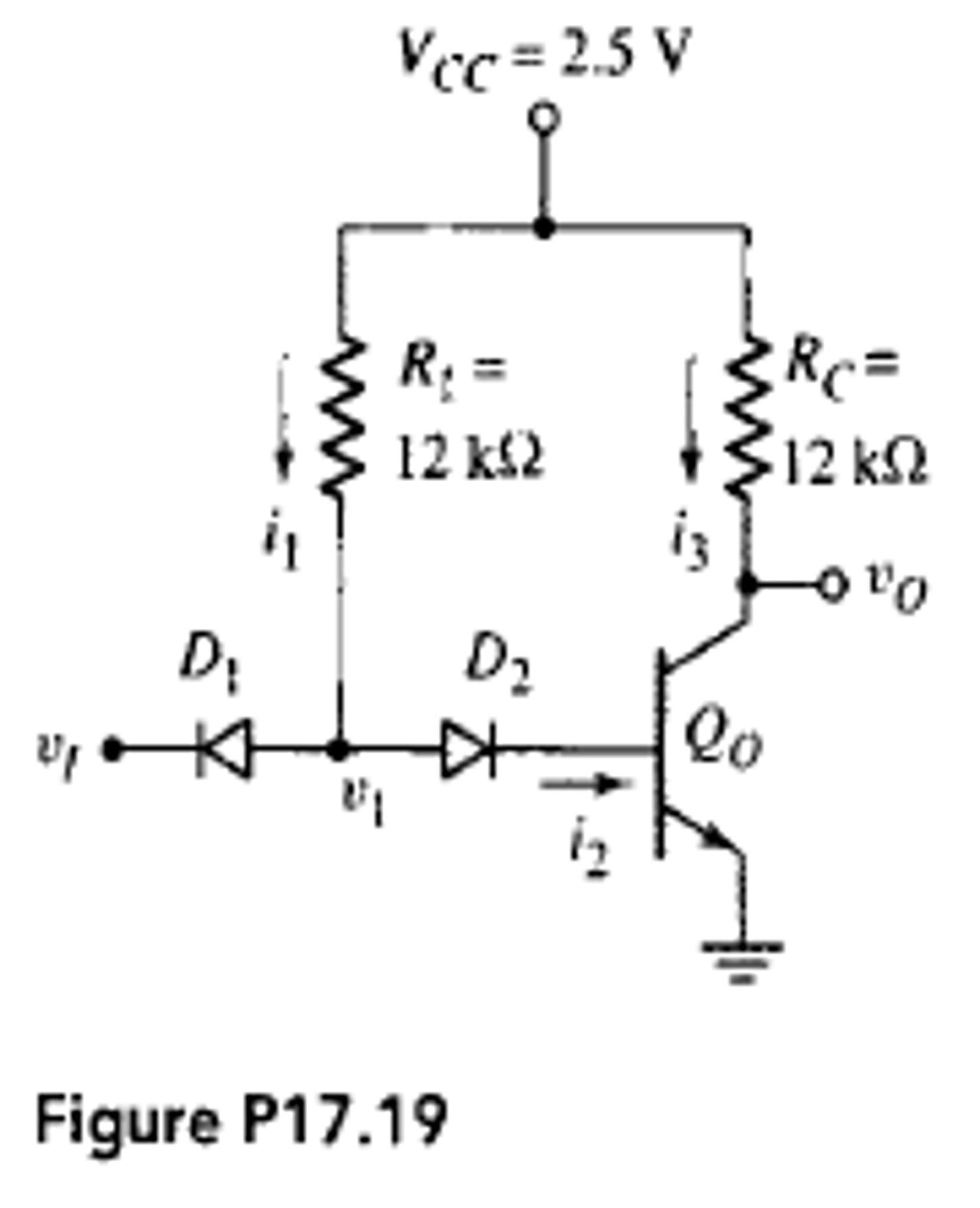 Solved 17.19 Consider the DTL circuit shown in Figure | Chegg.com