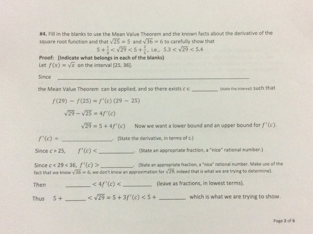 Solved Use the Mean Value Theorem and the known facts about | Chegg.com