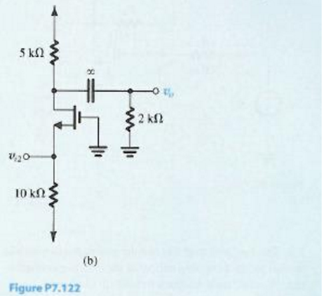 Solved (a) The NMOS transistor in the source follower | Chegg.com