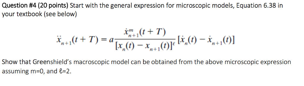 Start with the general expression for microscopic | Chegg.com