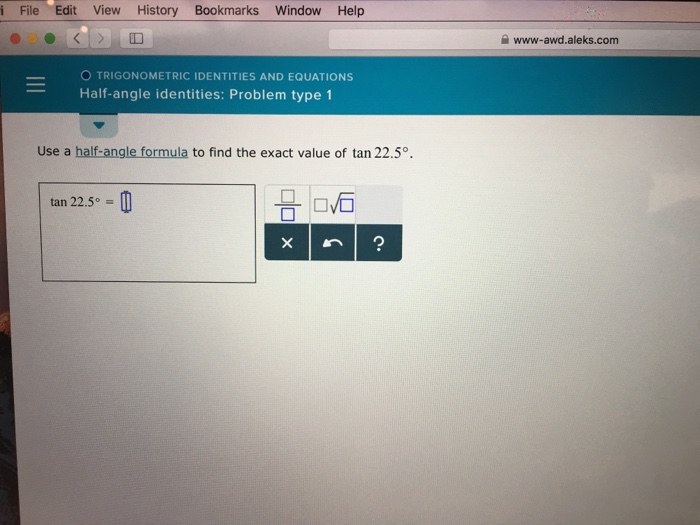 Solved Use a half-angle formula to find the exact value of | Chegg.com
