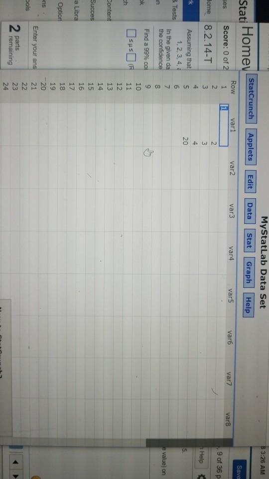 Solved I Homework Homeworkö Sections 8 1 8 3 Mylab Stat 0