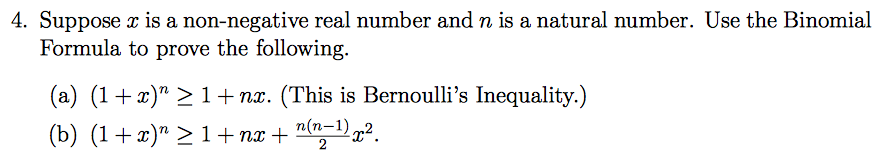 Solved Suppose x is a non-negative real number and n is a | Chegg.com