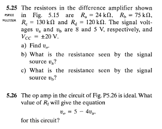 Solved The resistors in the difference amplifier shown in | Chegg.com