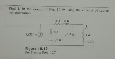 Solved Find I_0 in the circuit of Fig. 10.19 using the | Chegg.com