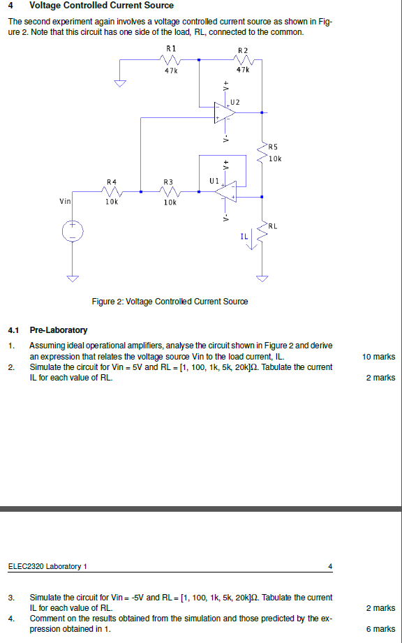 Solved Voltage Controlled Current Source The Second