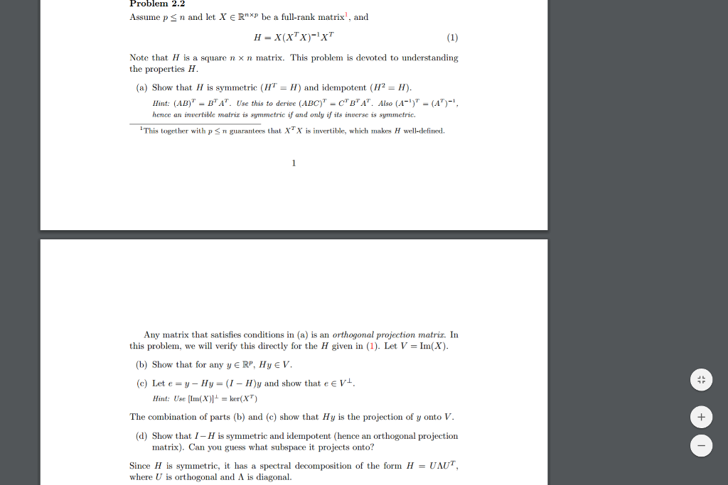 Solved Any matrix that satisfies conditions in (a) is an | Chegg.com
