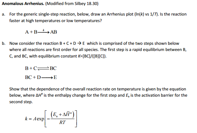 Solved For the generic single-step reaction, below, draw an | Chegg.com