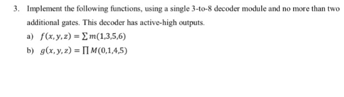 Solved Implement the following functions, using a single | Chegg.com