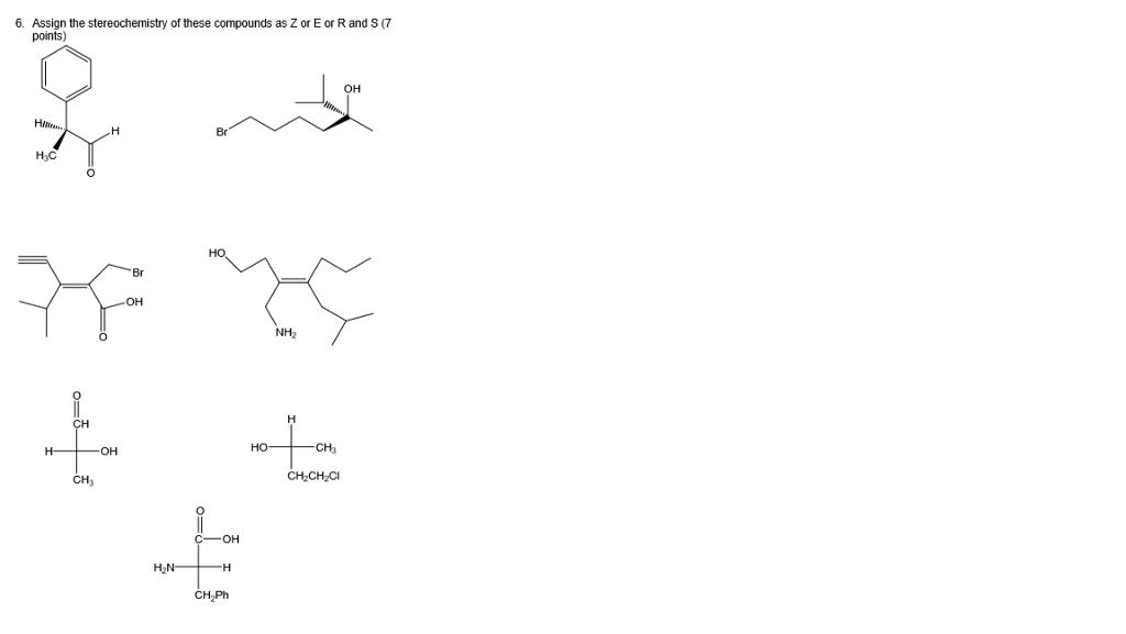 Solved Assign the stereochemistry of these compounds as Z or | Chegg.com