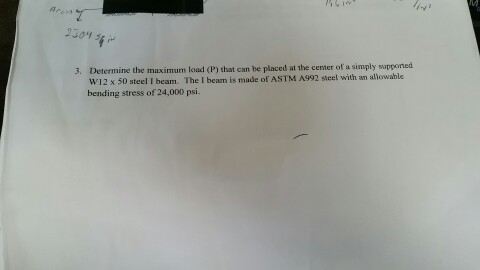 Solved Determine the maximum load (P) that can be placed at | Chegg.com